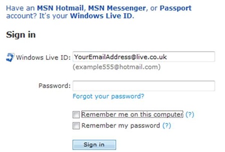 Tutorials: How to Login to Live Mail and Hotmail Accounts